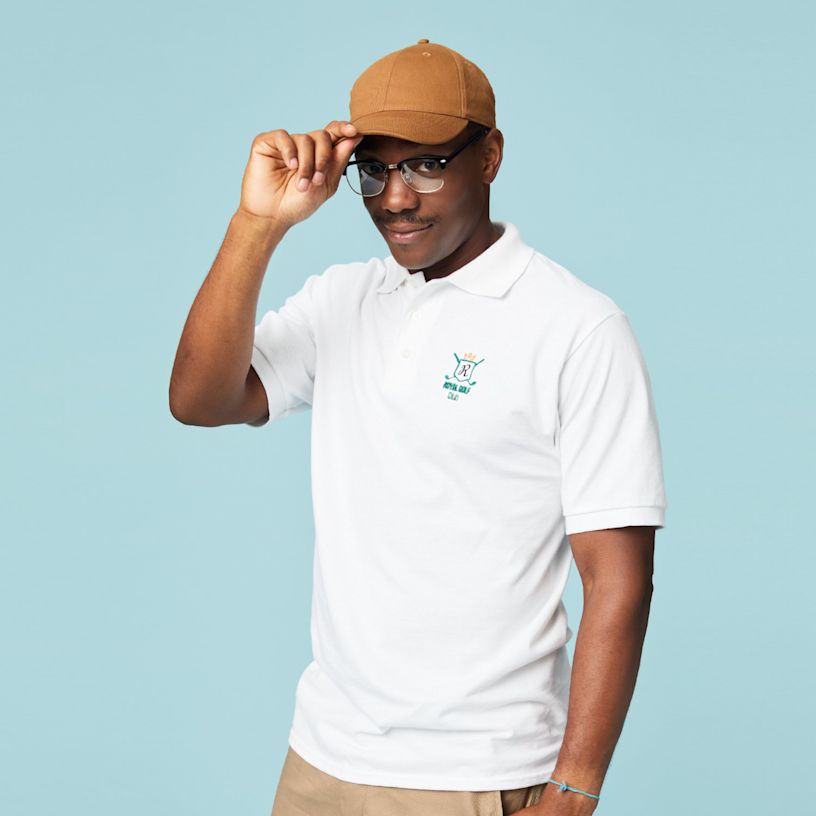 Embroidered Jerzees Polos, Custom Men’s Polo Shirts | VistaPrint