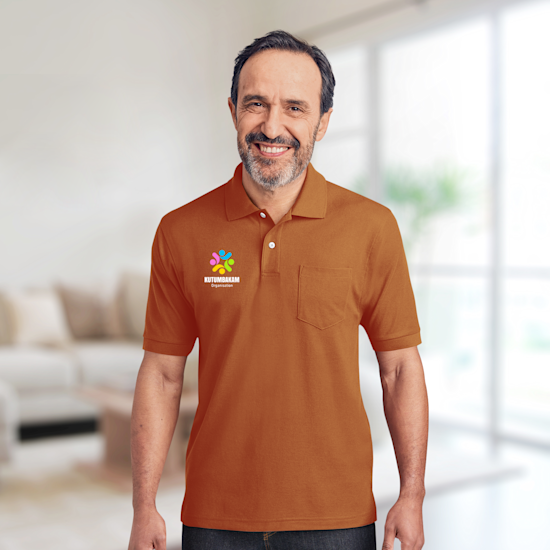 Custom Polo T-shirts | Print Branded Polo Shirts with Logo | VistaPrint