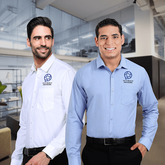 Custom Dress Shirts & Personalised Embroidered Office Shirts | VistaPrint