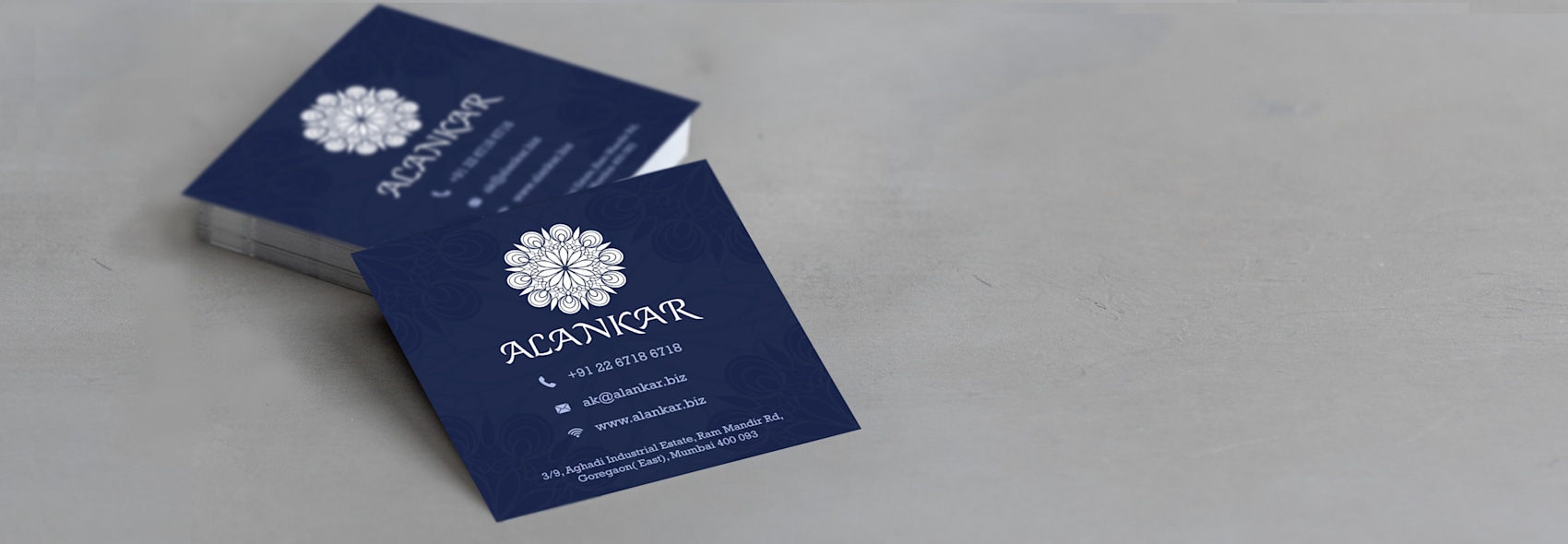 Square Visiting Cards, Square Business cards, Square business card ...