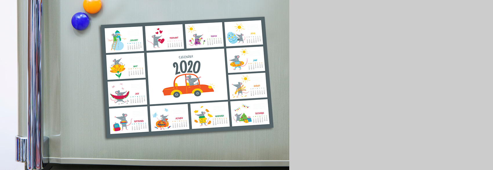 Personalised Calendar Magnets & Magnetic Calendars | Vistaprint AU