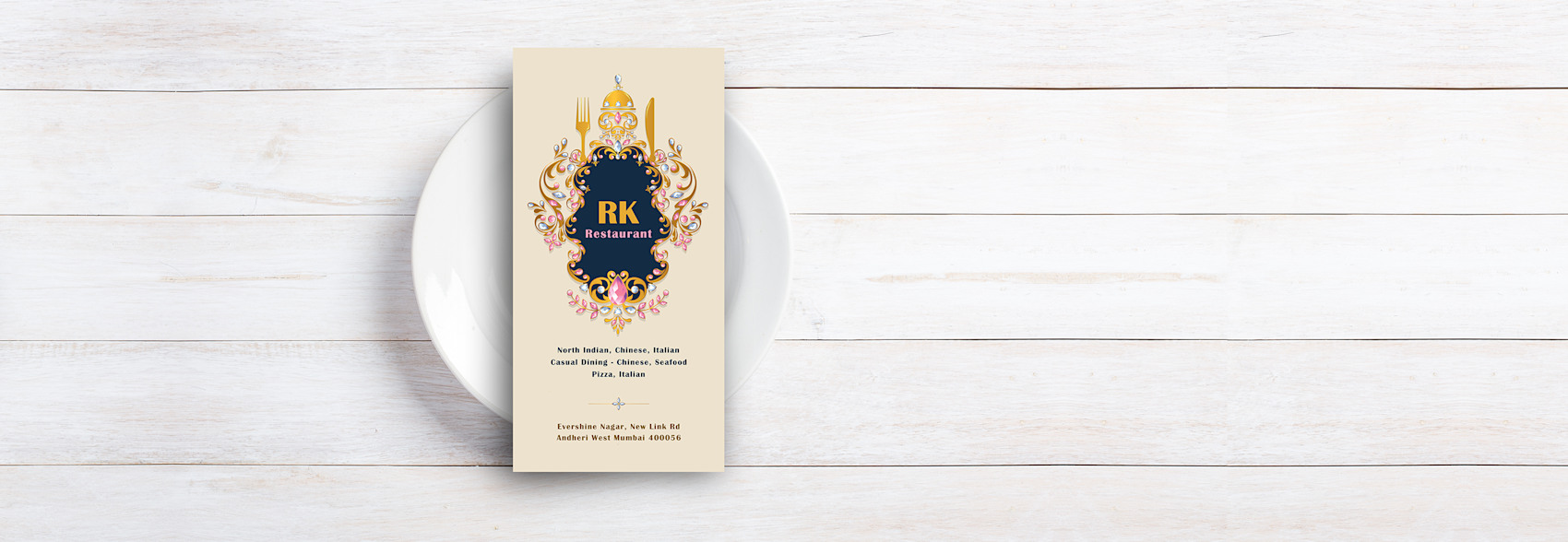 Menu card Printing and Designs for Restaurants Online | Vistaprint.in