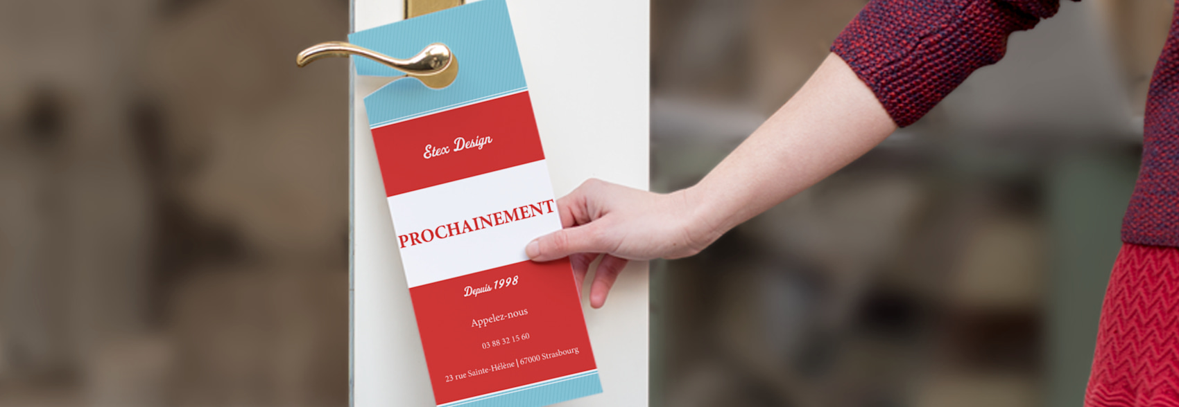 Accroche-portes personnalisés, pancartes imprimées pour porte | VistaPrint