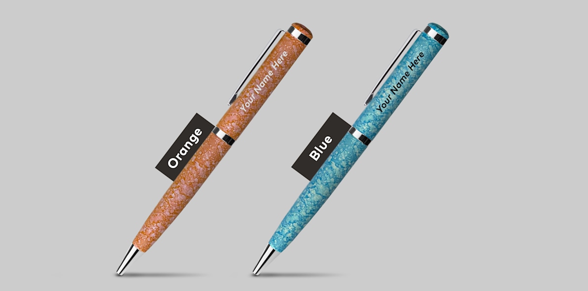 Marble Design Metal Ball Pens | VistaPrint