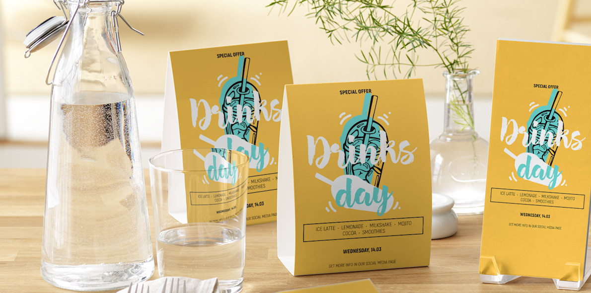 Table Tents Cards, Tent card designs and printing | Vistaprint