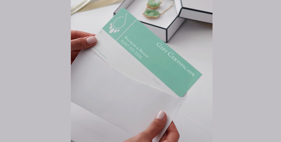 Gift Voucher Printing, Personalised Gift Cards | Vistaprint UK