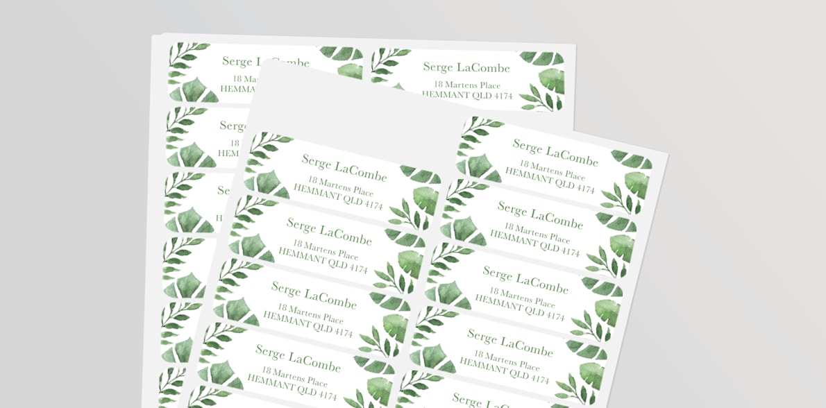 Return Address Labels & Stickers | VistaPrint AU