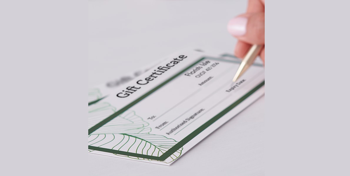 Gift Voucher Printing, Personalised Gift Cards | Vistaprint UK