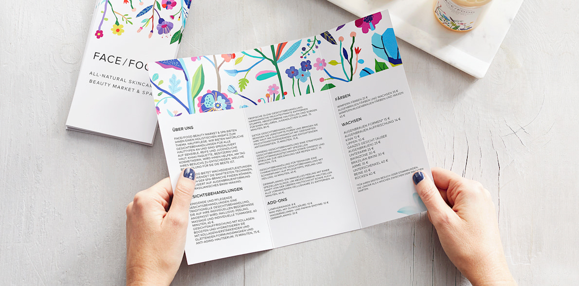 Falzflyer drucken, Faltblätter und Broschüren gestalten | VistaPrint