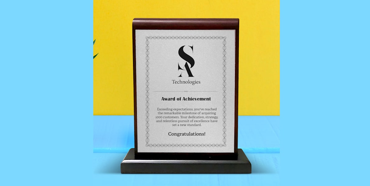 Wooden Award Memento | VistaPrint