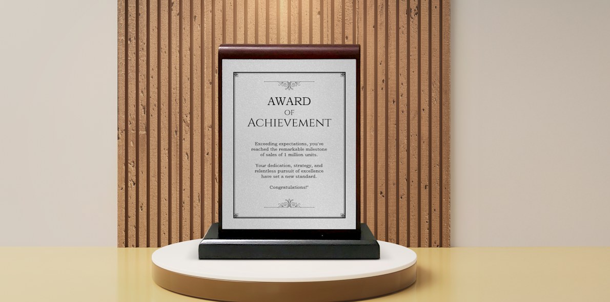 Wooden Award Memento | VistaPrint
