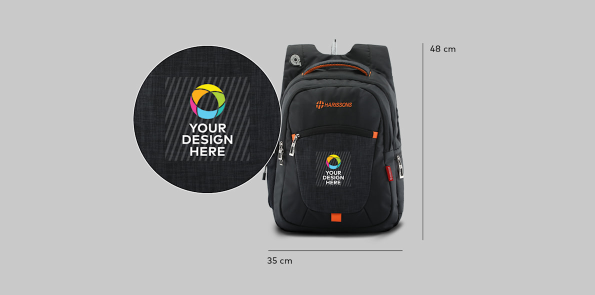 Harissons Delta Laptop Backpacks | VistaPrint