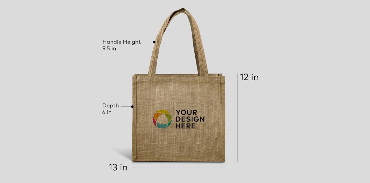 Printed Jute Bags Combo | VistaPrint