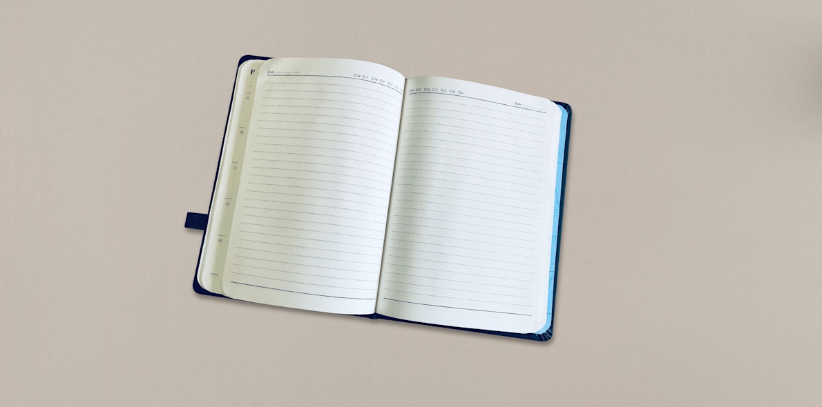 Customized Diary with Pen Holder | Vistaprint