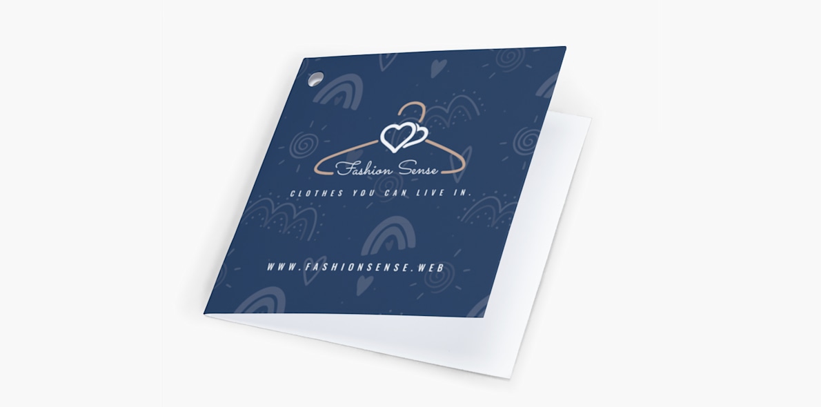 Folded Hang Tags | Vistaprint