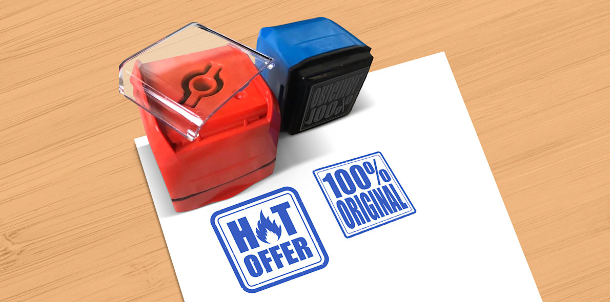 Flashy Pre-Inking Stamps | VistaPrint