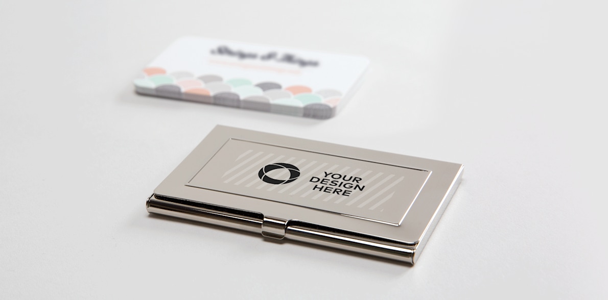 Metal Card Holder | Engraved Visiting Cards Holder - VistaPrint