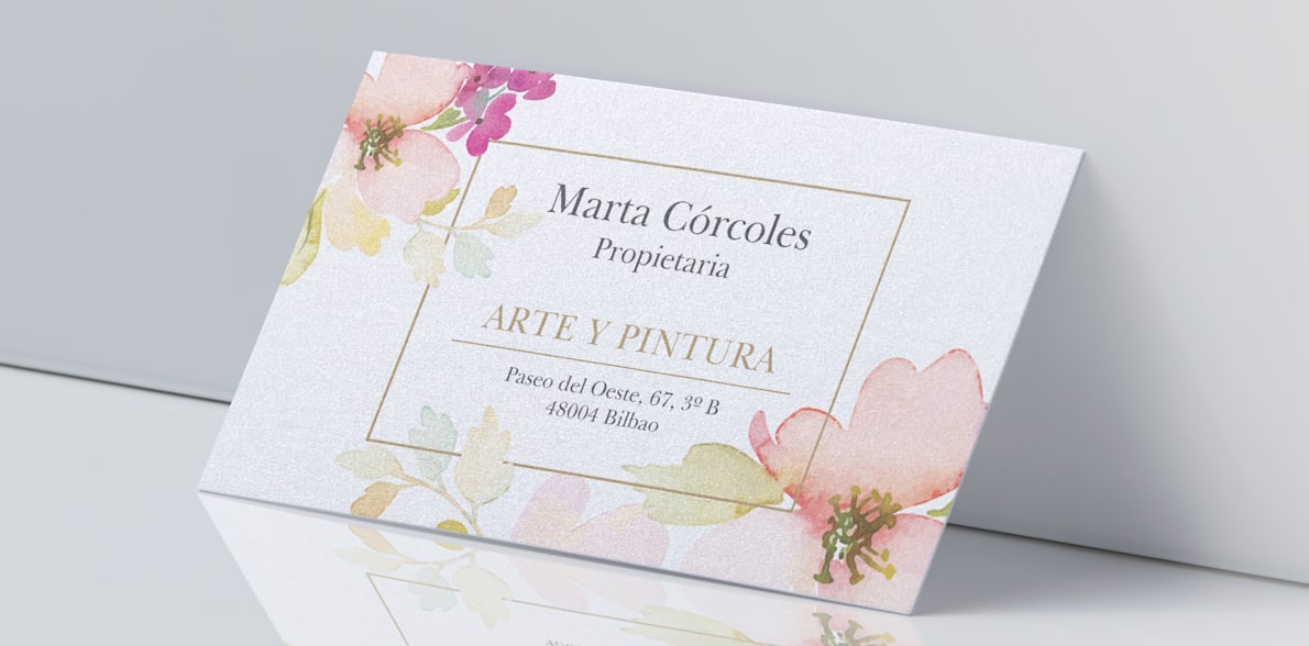 Tarjetas de visita papel perla | Vistaprint