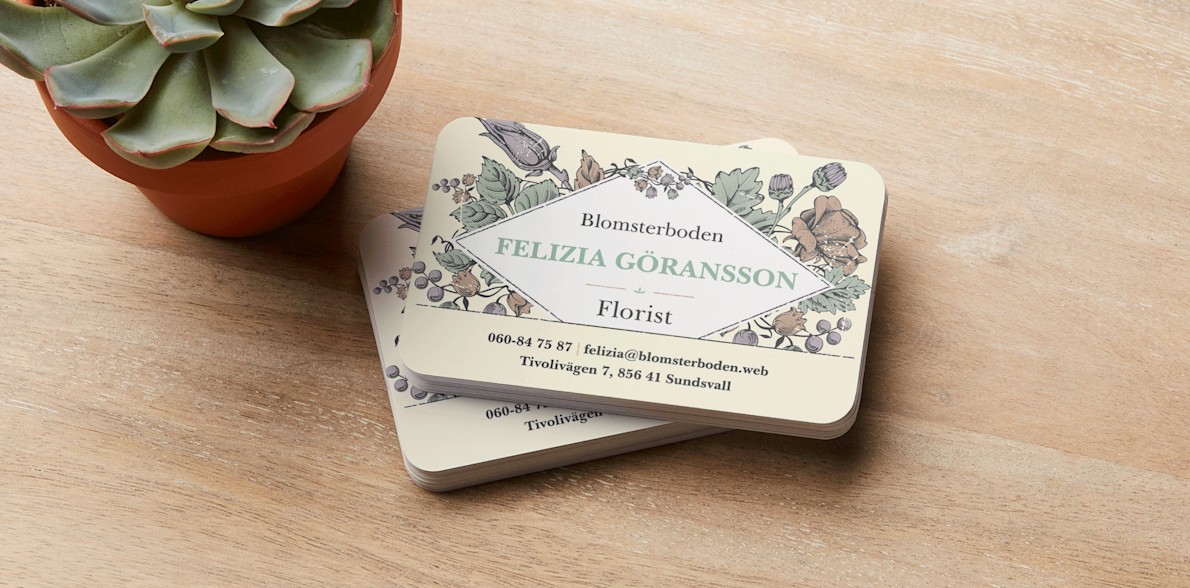 Specialanpassade visitkort med återvunnet matt papper | Vistaprint