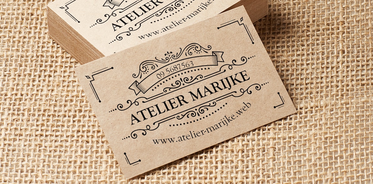 Visitekaartjes van kraftpapier, milieuvriendelijke kaartjes | Vistaprint