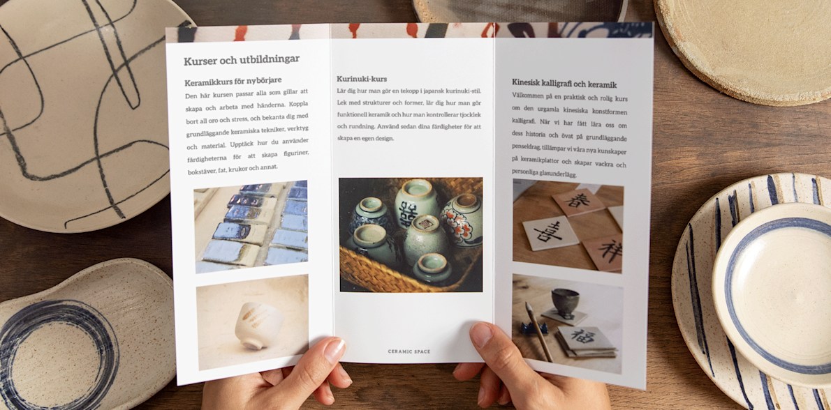 Broschyrer med tryck, broschyr | Vistaprint Sverige