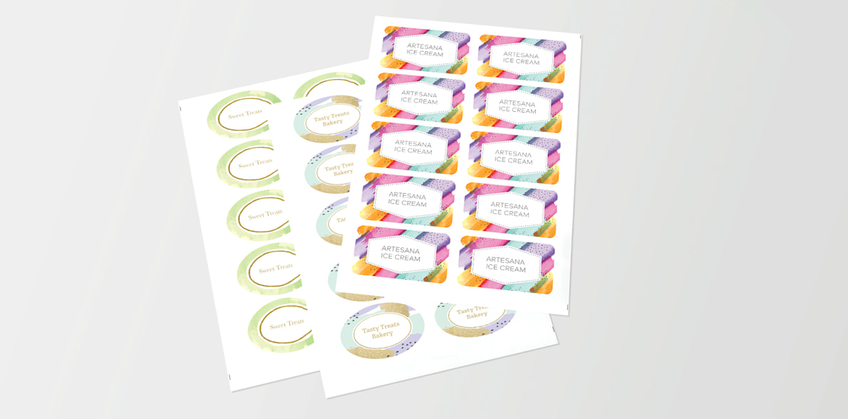 Product Labels, Product Sheet Labels Printing| Vistaprint AU