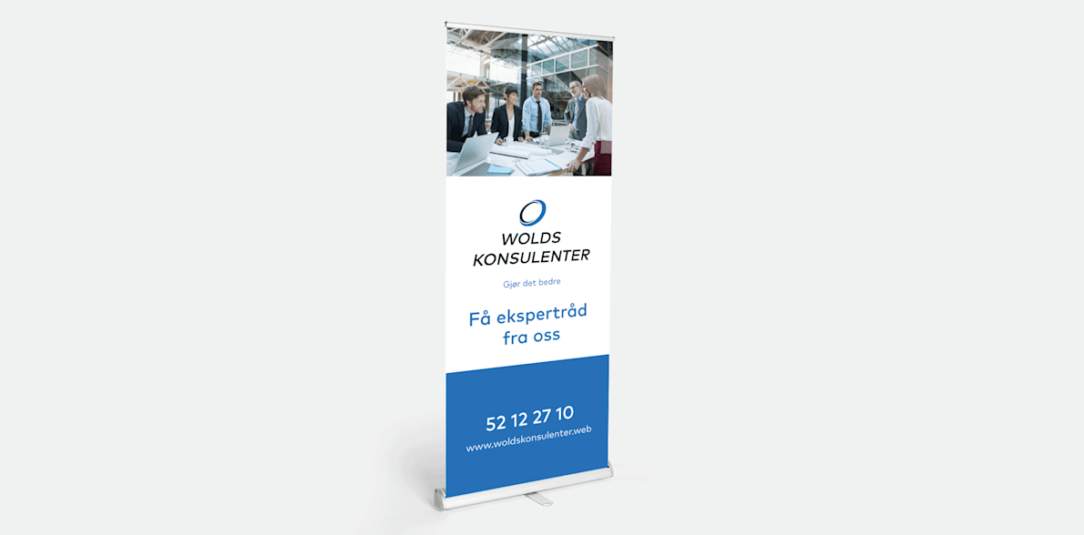 Roll-up-bannere, roll-up skilting og bannerstativ| Vistaprint