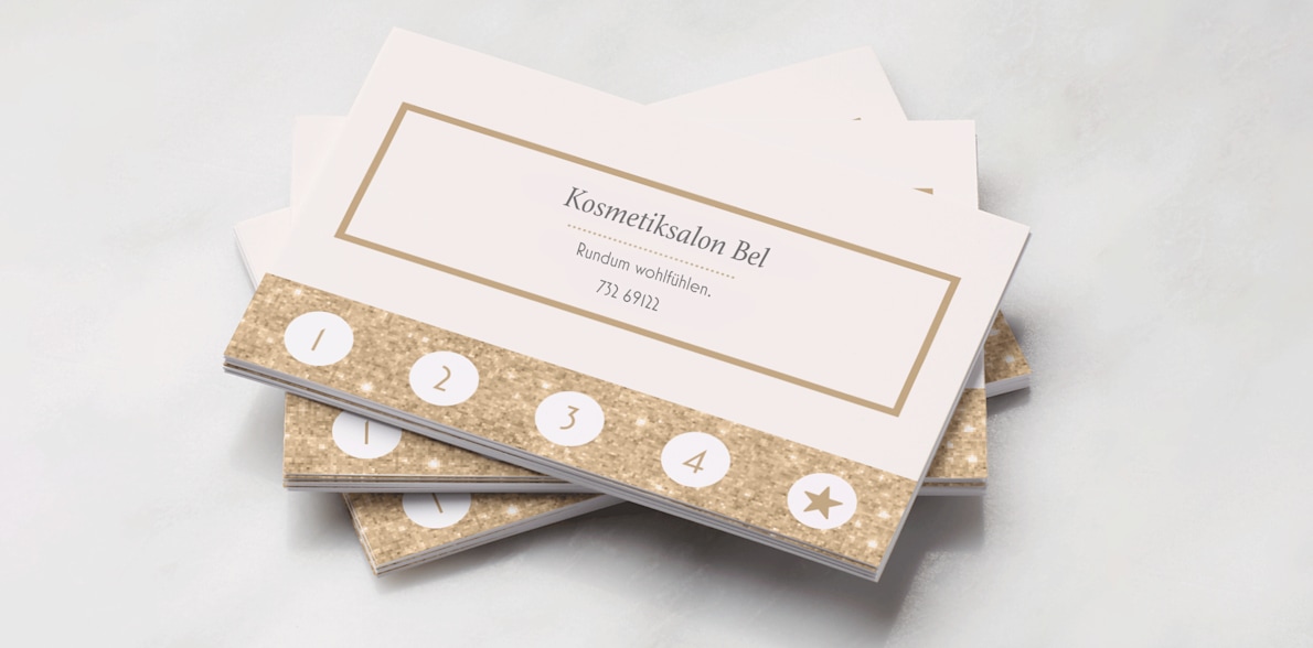 Bonuskarten selbst gestalten, Stempelkarten erstellen