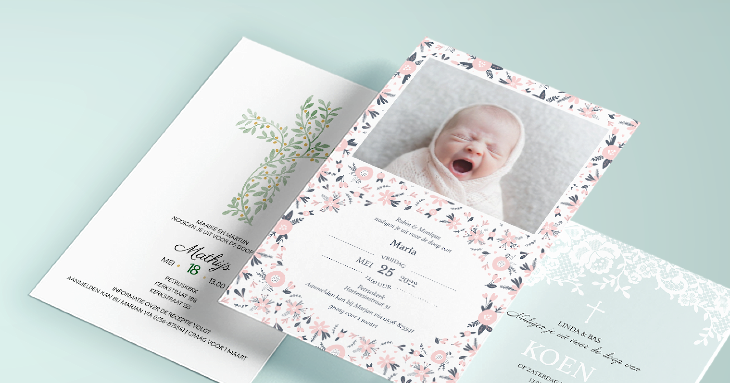 Uitnodigingen voor een doop | VistaPrint