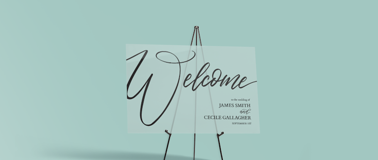 Acrylic Wedding Signs | VistaPrint
