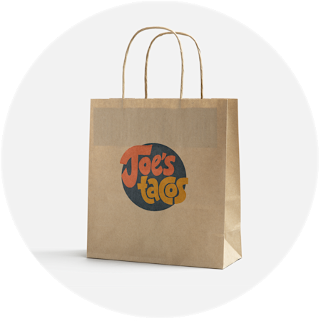 Printed Paper Bags, Personalised Paper Bags with Logo | VistaPrint