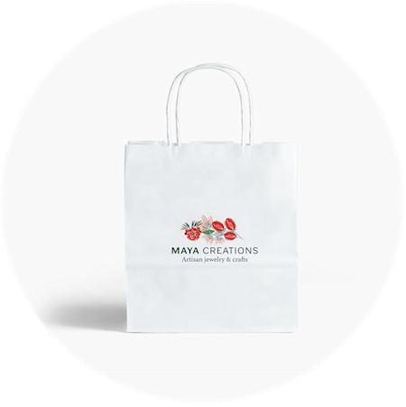Printed Paper Bags, Personalised Paper Bags with Logo | VistaPrint