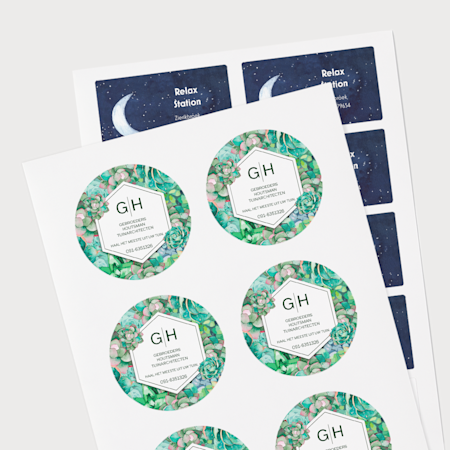 Bedrukte etiketten en gepersonaliseerde stickers | VistaPrint