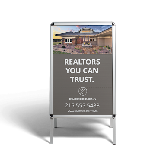 Custom A-Frame Signs, Sandwich Board Signs | VistaPrint CA