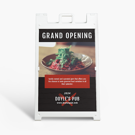 Custom A-Frame Signs, Sandwich Board Signs | VistaPrint CA
