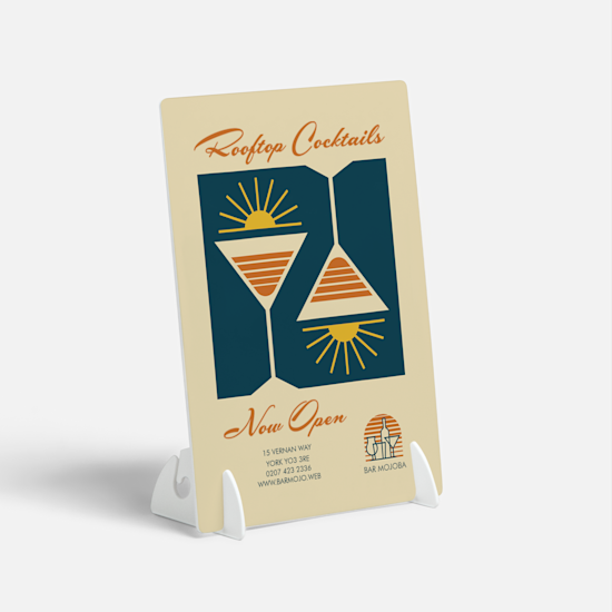 Custom Tabletop Signs Printing