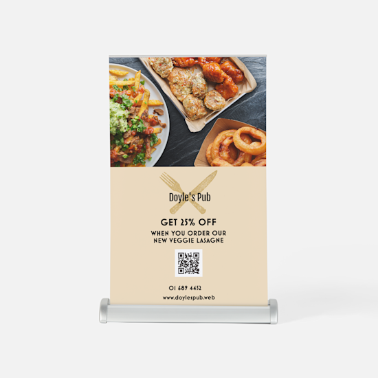 Table Displays & Menus printing | VistaPrint