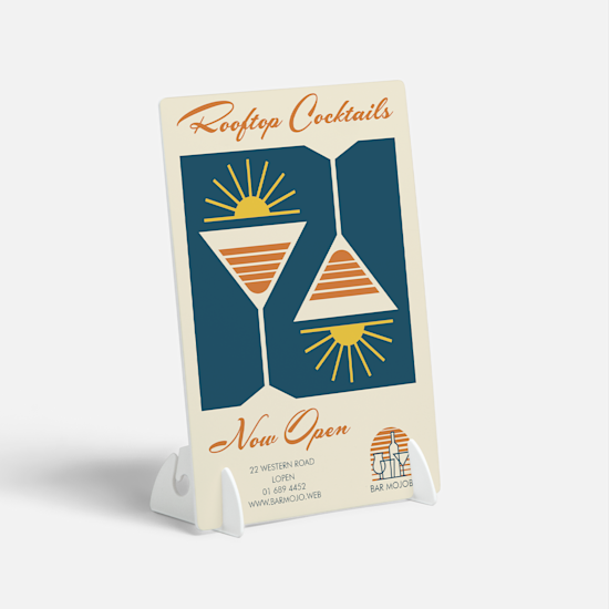 Table Displays & Menus printing | VistaPrint