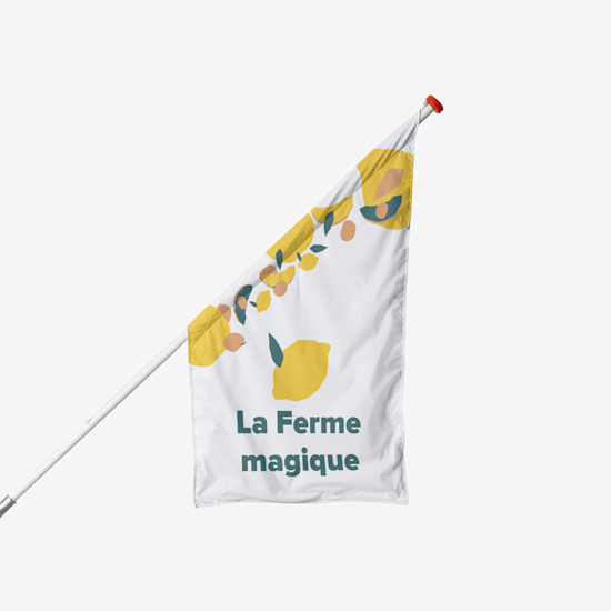 Impression drapeau publicitaire personnalisé | VistaPrint