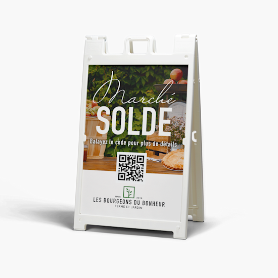Panneaux sur pieds personnalisés, tableaux-annonces| VistaPrint
