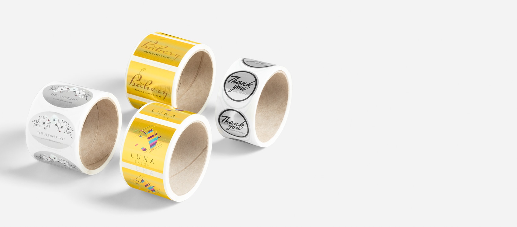 Custom foil labels: Gold and Silver | VistaPrint AU