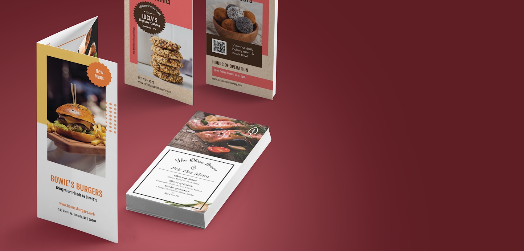 Custom Menu Printing, Restaurant & Takeout Menus | Vistaprint CA