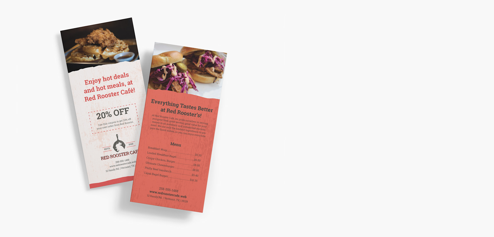Custom Menu Printing, Restaurant & Takeout Menus | VistaPrint CA