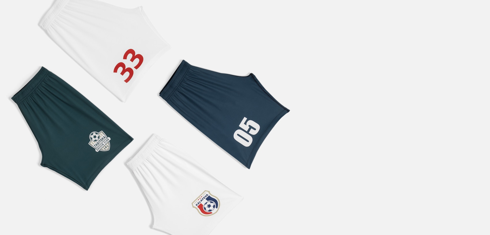 Personalised men's football shorts | VistaPrint