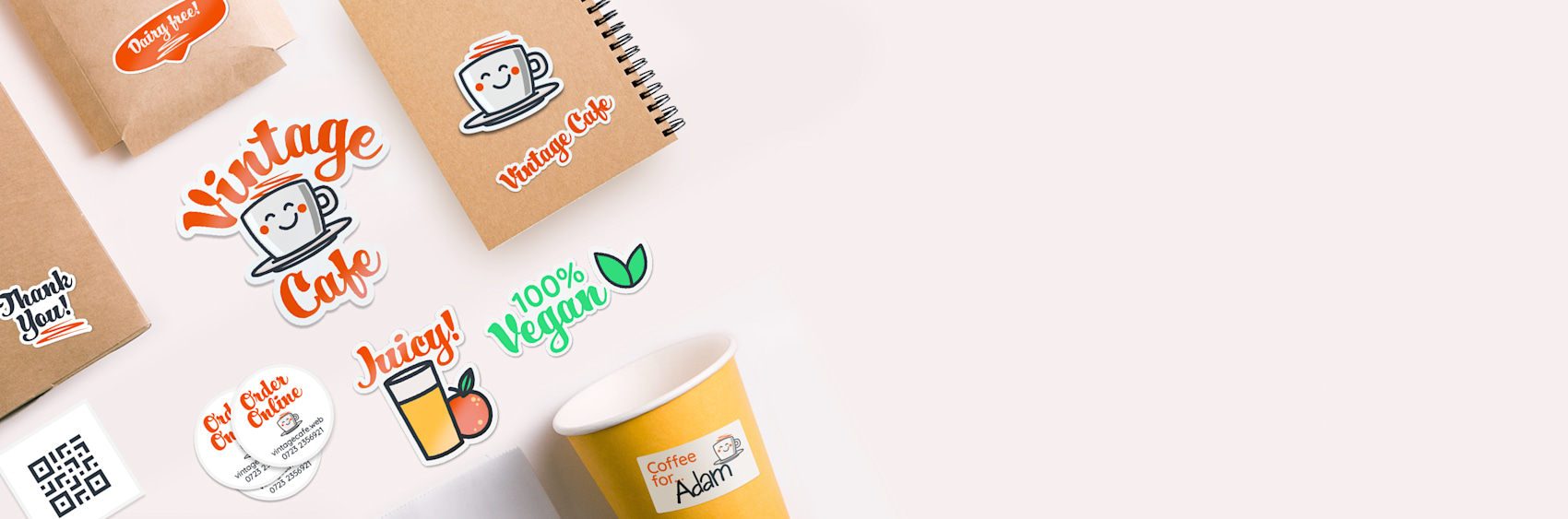 Custom Die-Cut Stickers, Die-Cut Label Printing | VistaPrint