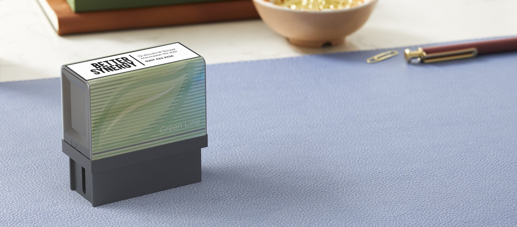 Green Line Stamps, Eco Self-Inking Stamps | Vistaprint