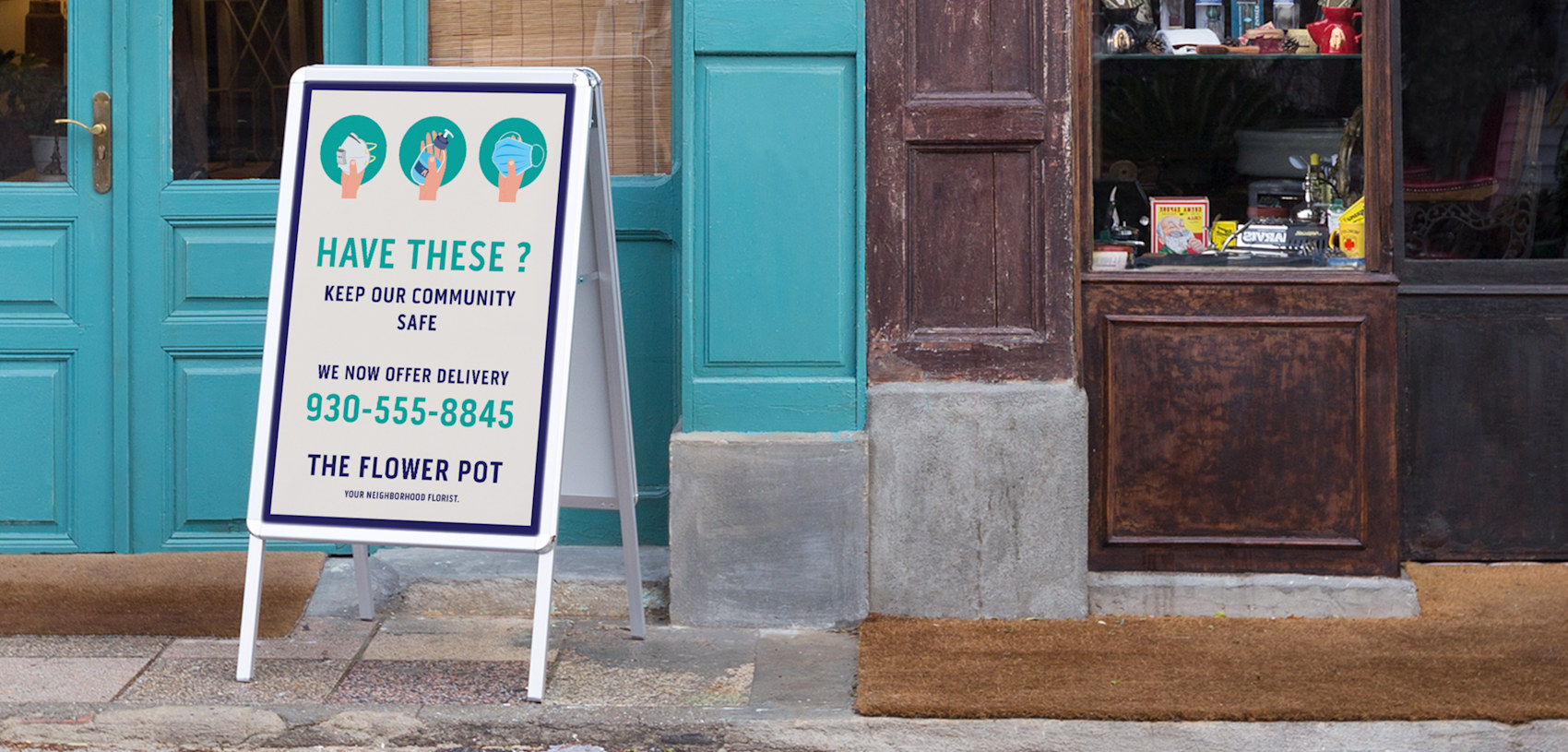 Custom A-Frame Signs, Custom Sandwich Board Signs | VistaPrint