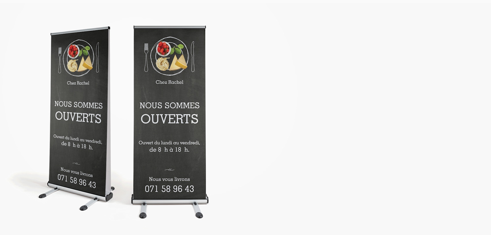 Banderole rétractable recto verso, roll-ups recto verso | VistaPrint