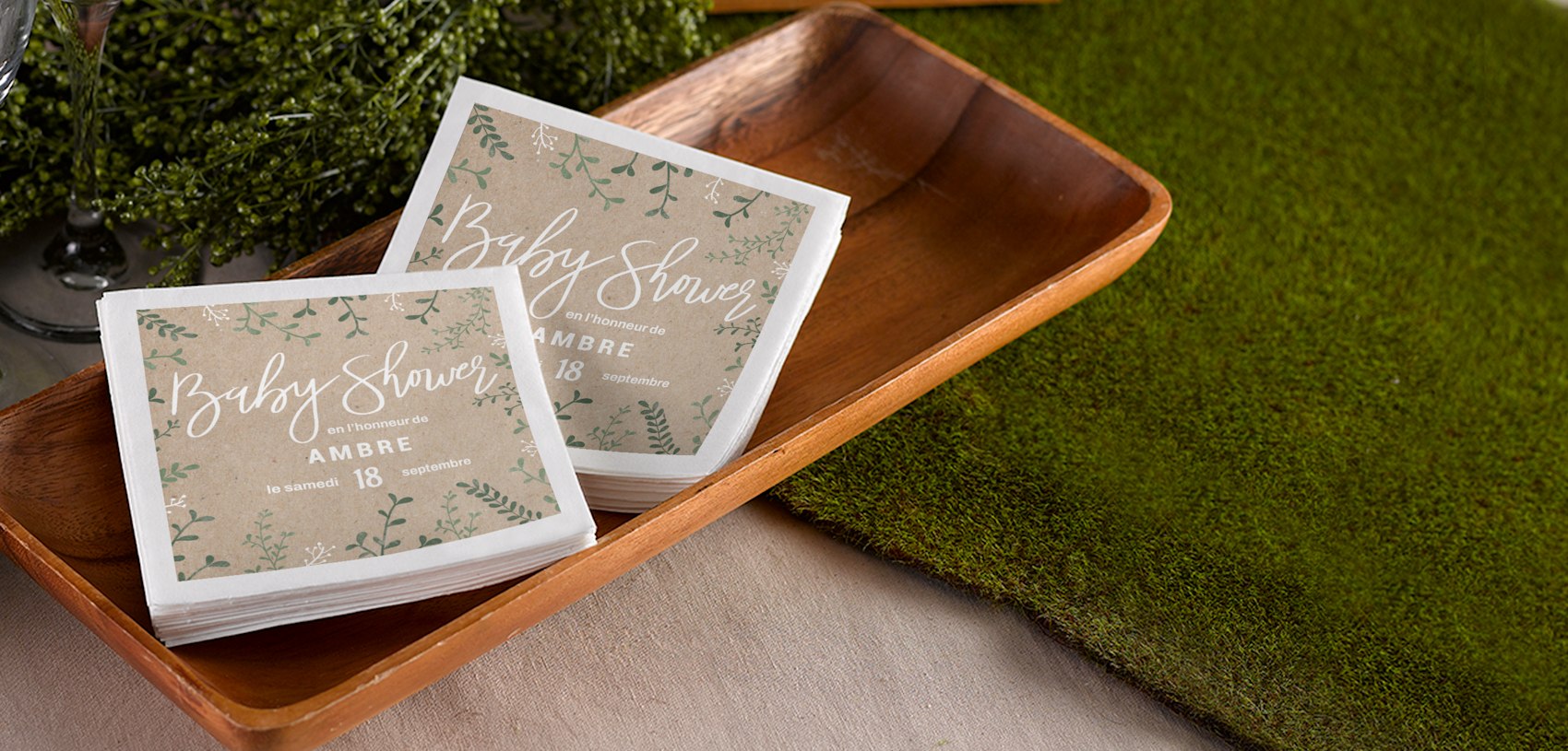 Serviettes cocktails, Serviettes pour breuvage | VistaPrint