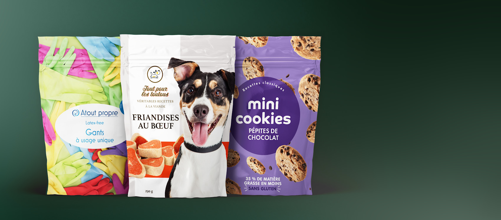 Sachets doypack, emballages flexibles personnalisés | VistaPrint